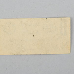 SS B RZM paper tag, unissued - Military Antiques