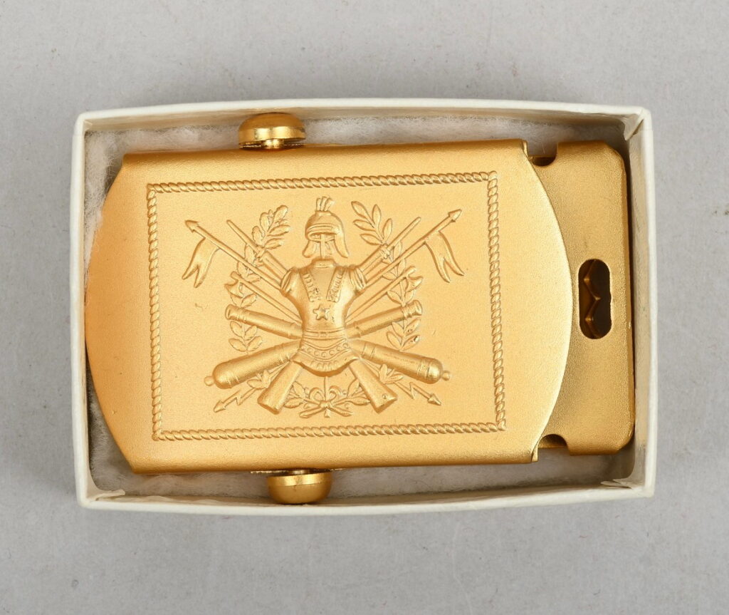 Italian Officer's Parade Belt Buckle with Original Box - Military Antiques